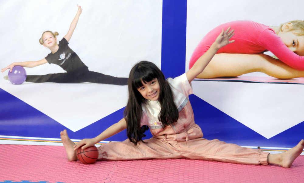 Attempting the side split it's important to maintain proper form and ...