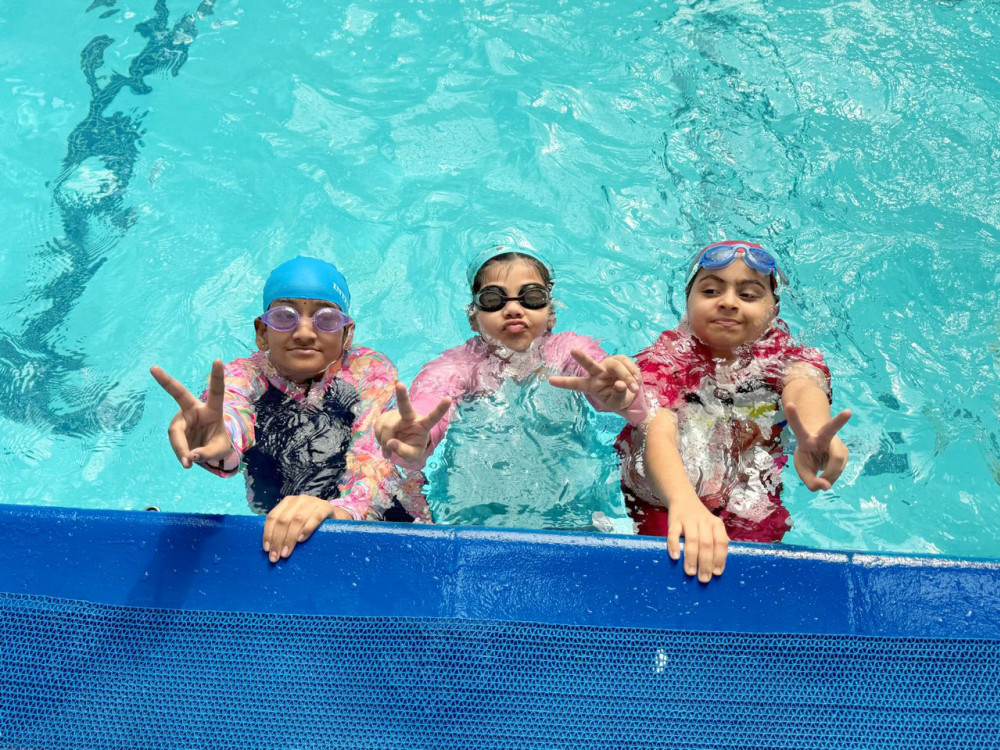 Kids Swimming Inside Water with Skill Learning | Fit Box Center