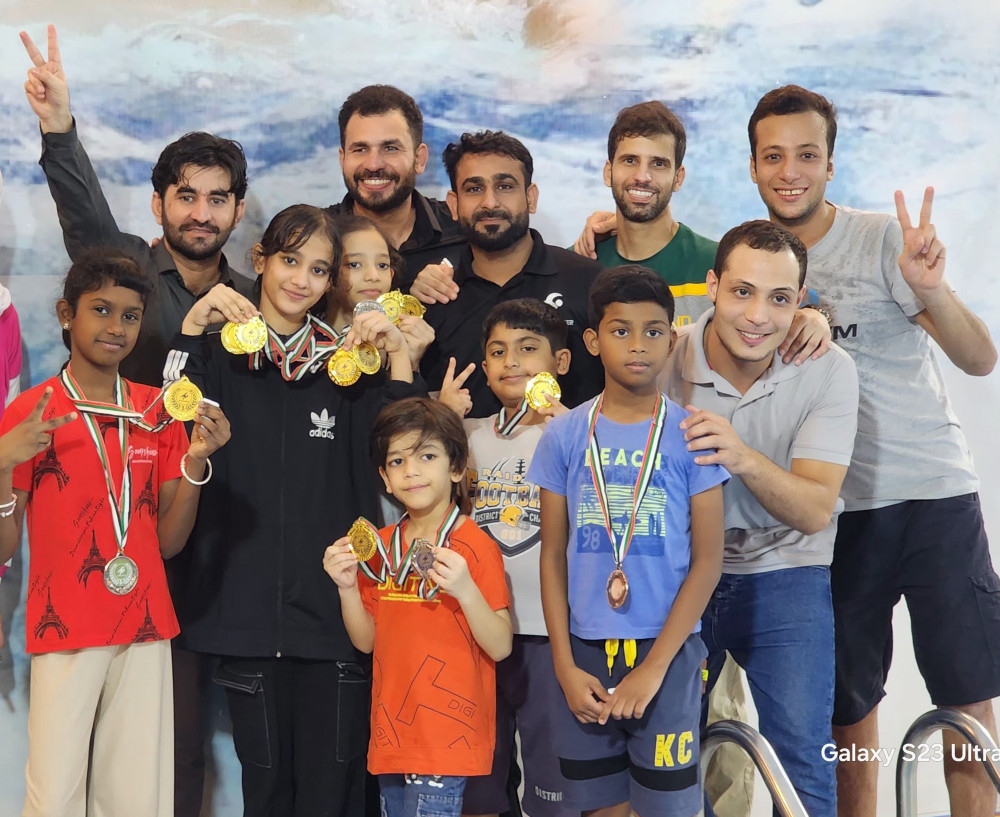 Kids Swimming Competition Stars achieved Medals for his/her performance ...