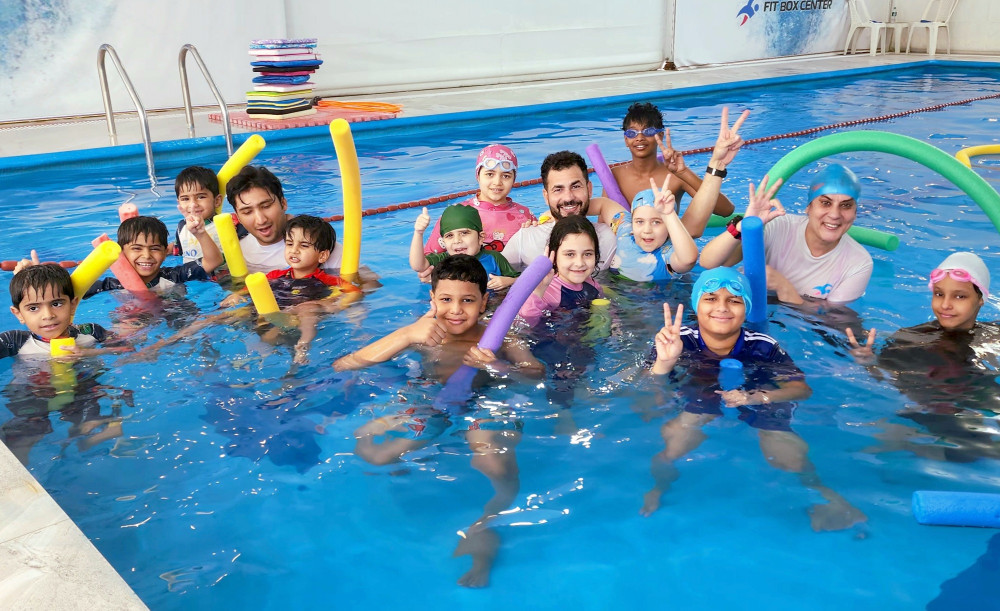 Kids Enjoying Swimming in School Summer Vacation | Fit Box Center